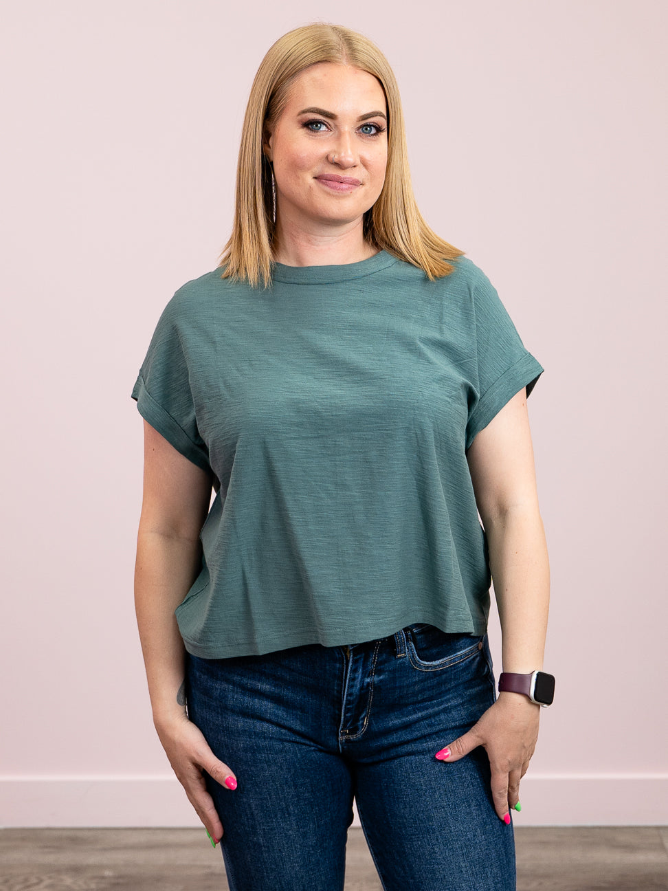 *NEW* Colleen Round Neck Tee | Ash Jade – Lavender & Lace Boutique