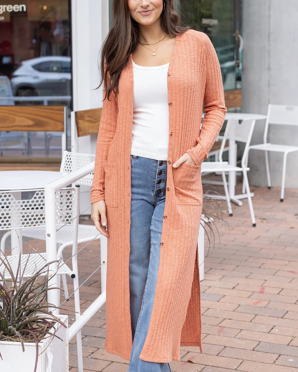 *NEW* Grace & Lace | Ribbed Long Duster Cardigan | Sunset – Lavender ...